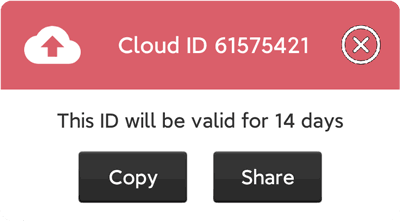 On the other side, use the Import from Cloud button to input the number ...